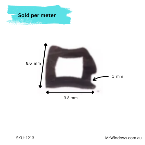 Glazing Wedge Comalco - suits 4mm Glazing Rubber – Mr Windows AU