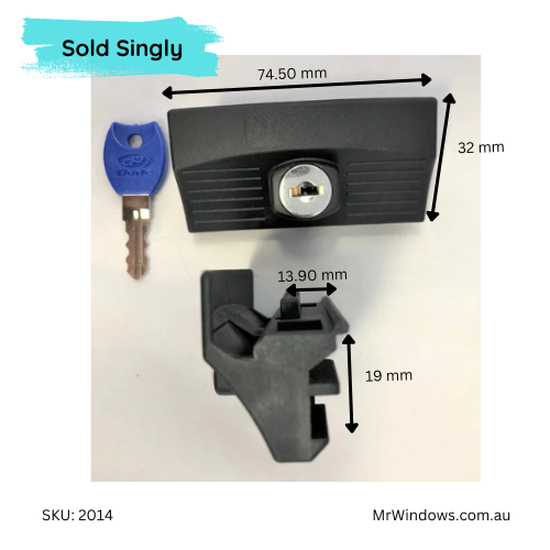 Sliding window handle - Trend, Capral, Vincent windows - keyed – Mr ...
