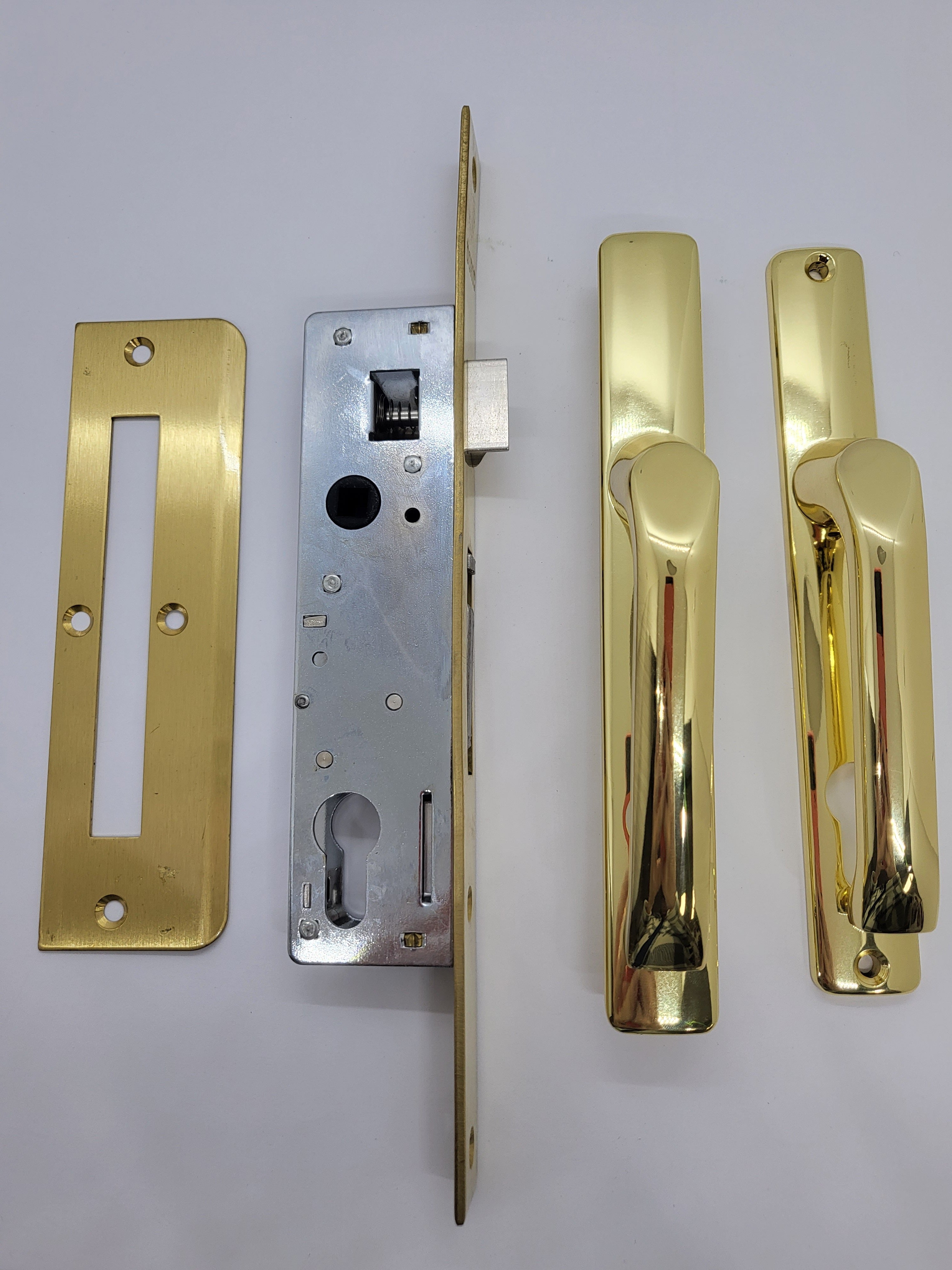 Hunter Hinged Door lock - complete kit - Brass – Mr Windows AU