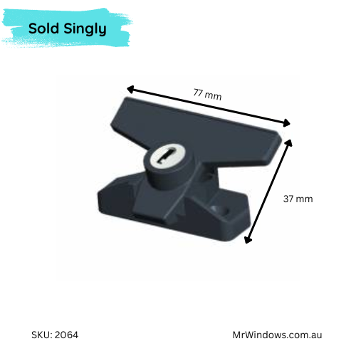Sliding window latch catch handle - surface mounted – Mr Windows AU