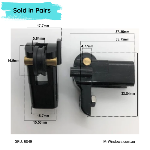 Sliding window rollers - suit Jason Windows - SET LH & RH – Mr Windows AU