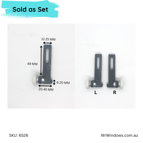 ROLLERS for sliding screen door - top hung screens - STEGBAR MK8 – Mr ...