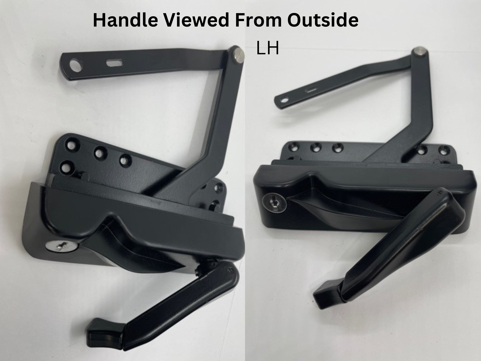 Casement split arm operator LH - BLK - keyed – Mr Windows AU