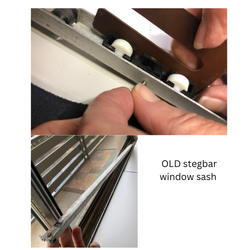 Window rollers USED FOR new Wintec OLD stegbar old Wintec - Double bog ...