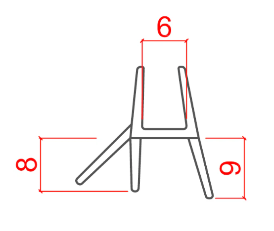 Shower seal - door drip seal - suits Allora showers – Mr Windows AU