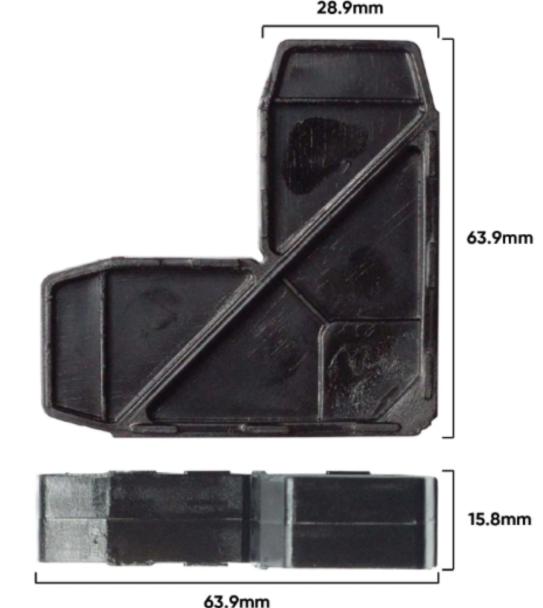 Corner stake - suits Dowell screen doors - sold singly – Mr Windows AU