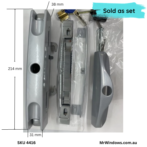DS3010 Sliding Door Deadlock - ANDO/ CAREY -silver – Mr Windows AU