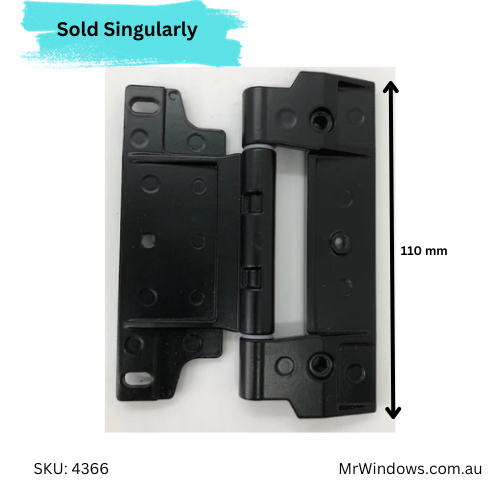 Hinge - suits Fairview Mk2 doors - Black – Mr Windows AU
