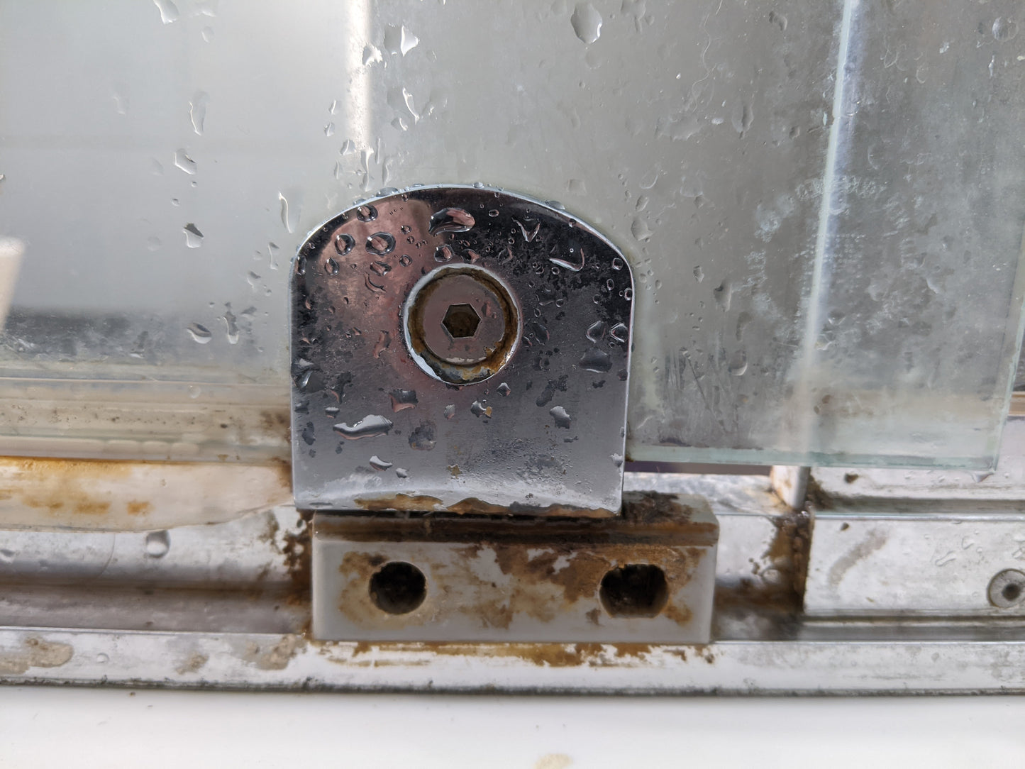 Pivot shower kit - suits Nautilus Shower Pivot - sold as Hinge & Block ...