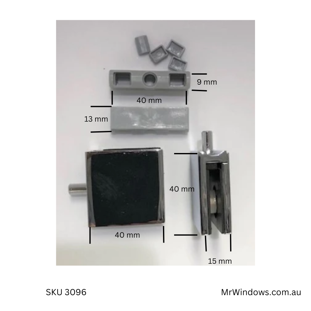 Shower pivots to suit Crystal Shower Pivot Hinge & Blocks – Mr Windows AU