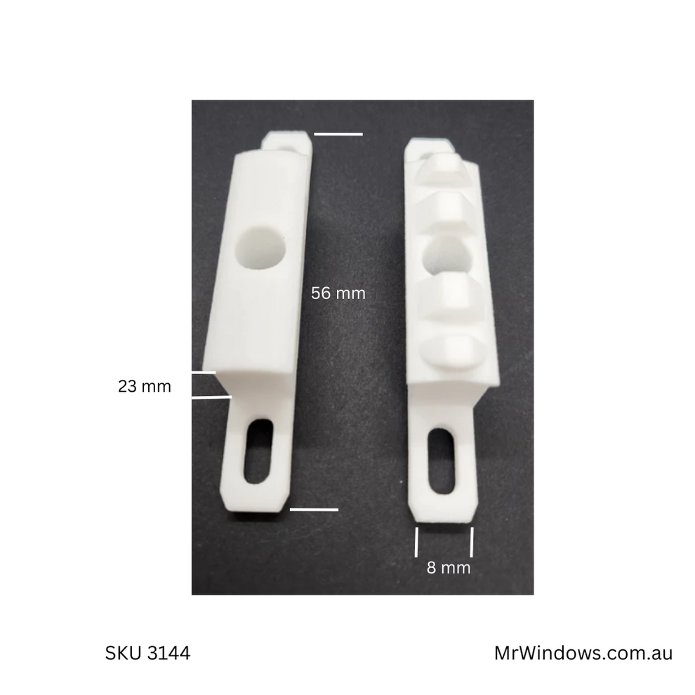 Pivots set suits Stegbar Grange - white Bottom & Top pivot blocks -3D ...