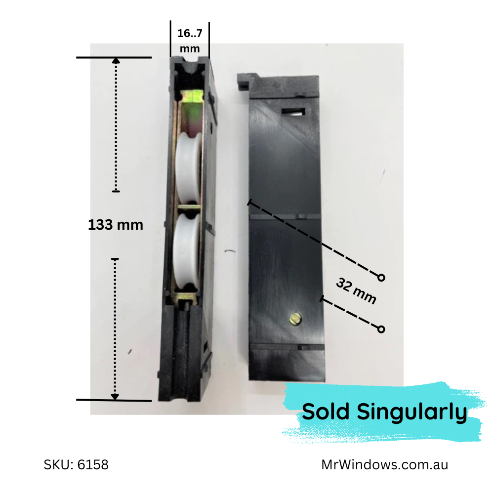 Sliding door roller - heavy duty Double Bogey – Mr Windows AU