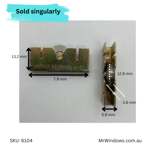 Sliding roller - 5.6mm wide - SS roller – Mr Windows AU