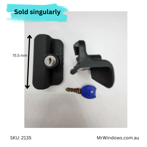 Sliding window handle - suits Golden windows - keyed – Mr Windows AU