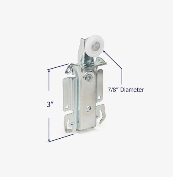 ACME robe roller spring loaded - top roller sliding closet wardrobe ...