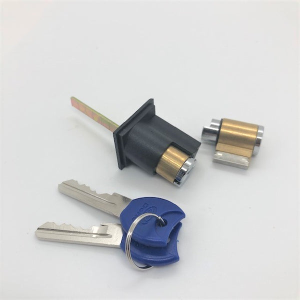 BARREL LOCK - DORIC DS155 pin cylinder with 2 keys C4 - 1 barrel only ...