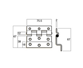 HINGES Security Screen doors - Whitco step over W831817, Lockwood 316 ...