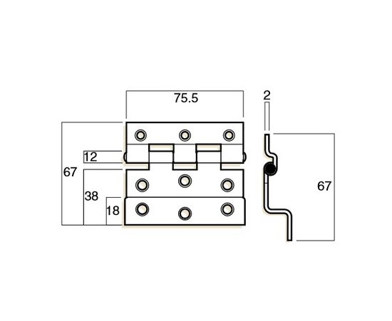 HINGES Security Screen doors - Whitco step over W831817, Lockwood 316 ...